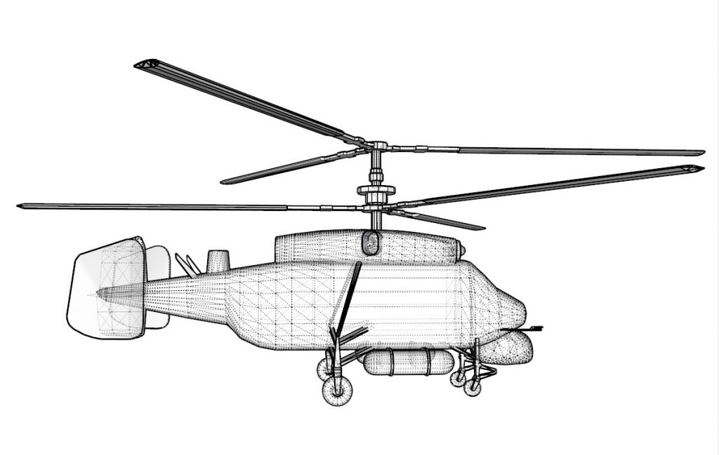 Helicopter Kamov Ka-25 3D Model - FlatPyramid