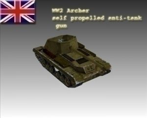 WW2 British Mk I Archer 3D Model - FlatPyramid