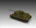 WW2 Soviet T 3485 Tank 3D Model - FlatPyramid