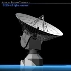 Antenna satellite 3D Model - FlatPyramid