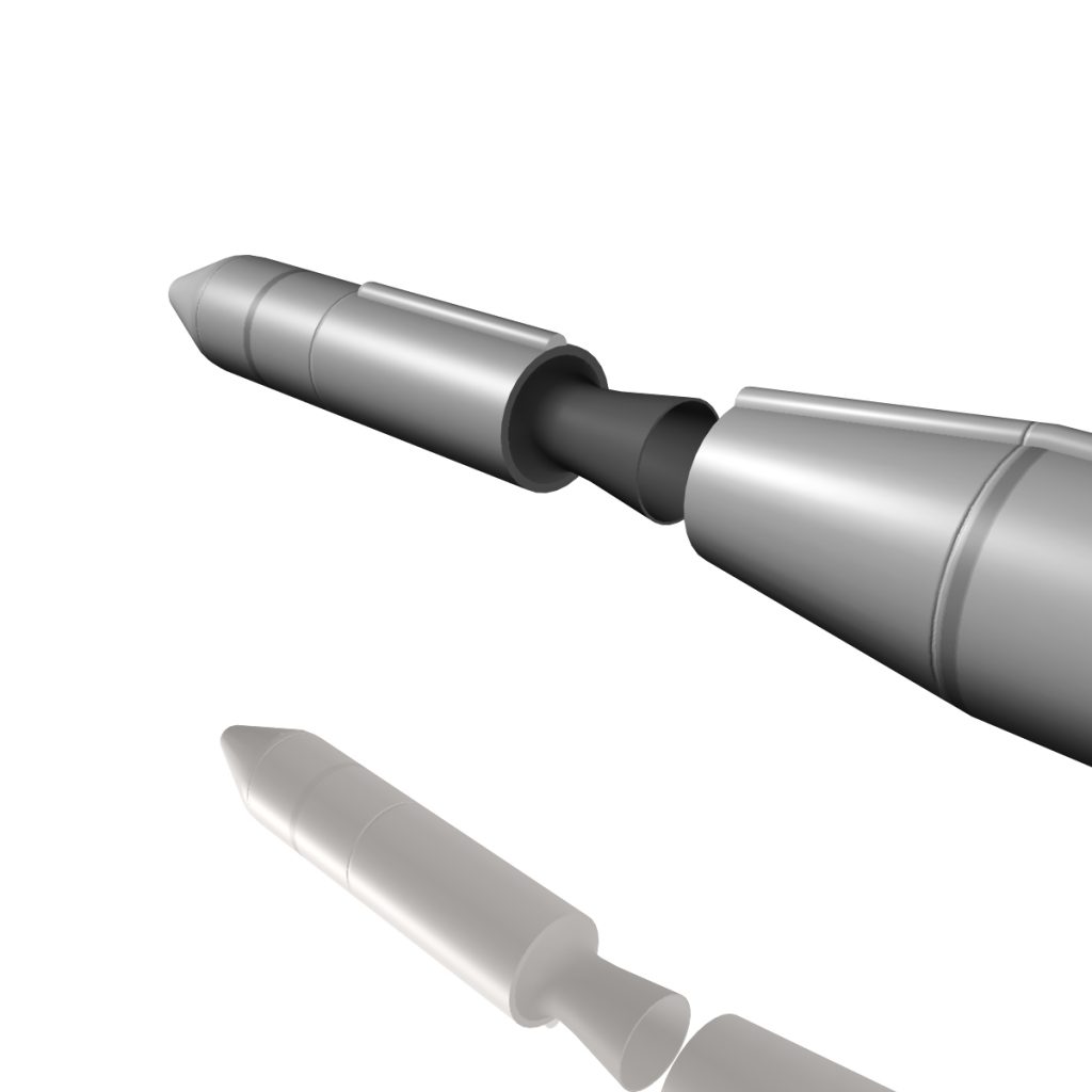 USAF Blue Scout Jr Rocket 3D Model - FlatPyramid