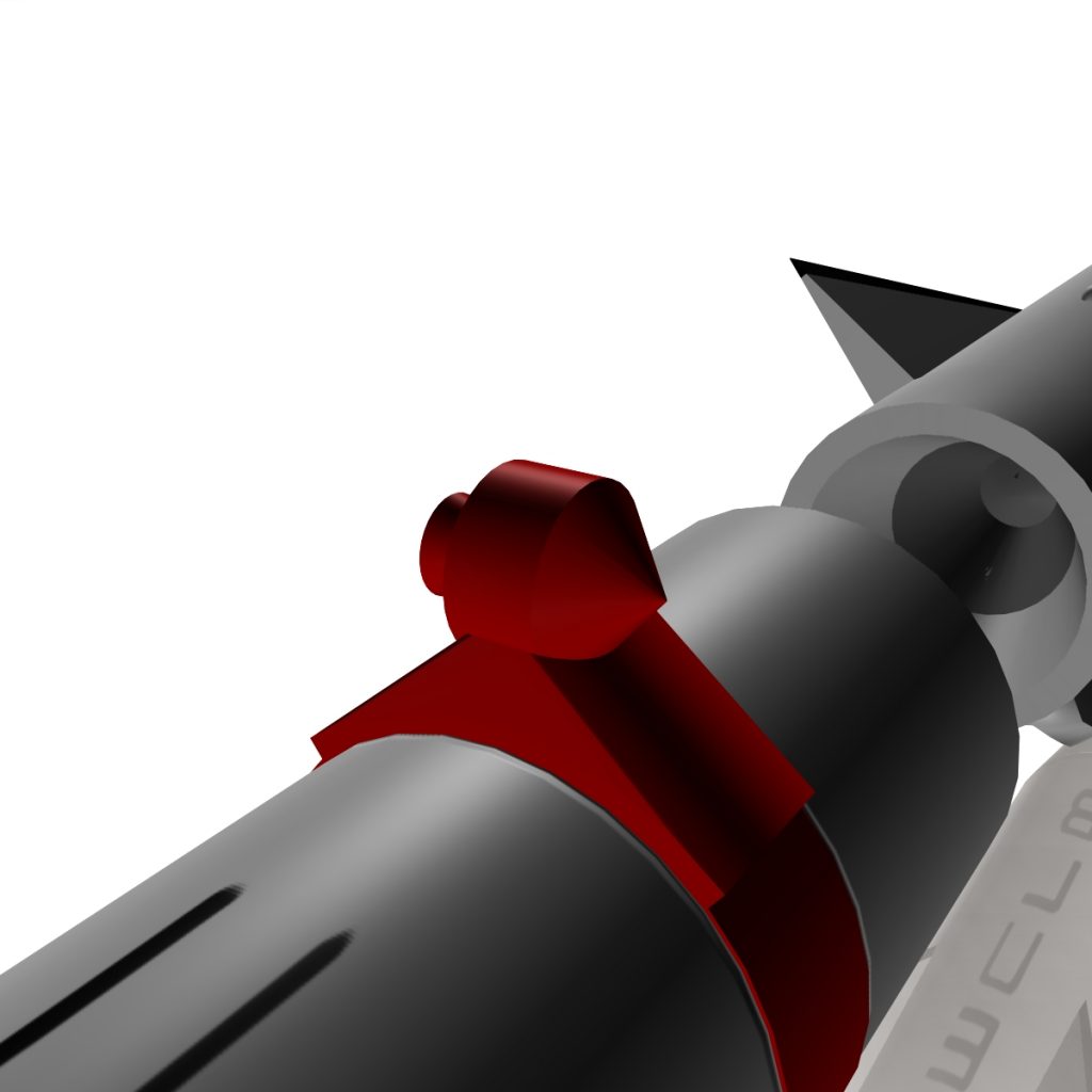 USAF Blue Scout Jr Rocket 3D Model - FlatPyramid