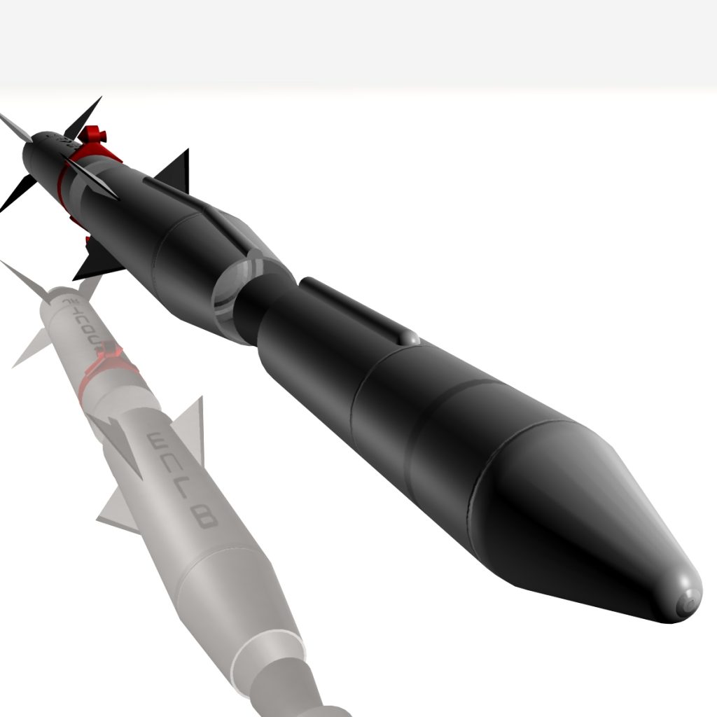 USAF Blue Scout Jr Rocket 3D Model - FlatPyramid