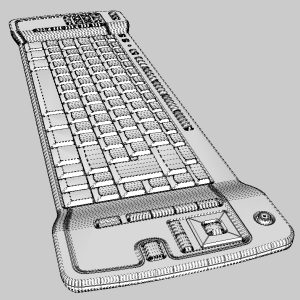 Media Center Keyboard 3D Model - FlatPyramid