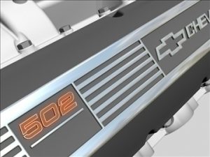 Chevrolet Big Block V8 Engine 3D Model - FlatPyramid