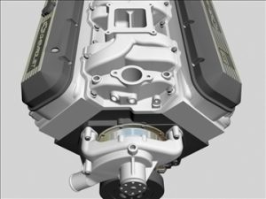 Chevrolet Big Block V8 Engine 3D Model - FlatPyramid