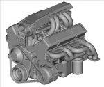 Chevrolet TPI Small Block Engine 3D Model - FlatPyramid