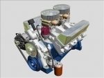 Ford 427 V8 Engine 3D Model - FlatPyramid