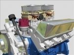 Ford 427 V8 Engine 3D Model - FlatPyramid