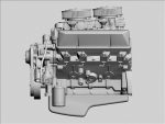 Ford 427 V8 Engine 3D Model - FlatPyramid