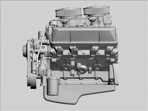Ford 427 V8 Engine 3D Model - FlatPyramid