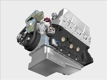 Ford 427 Weber V8 Engine 3D Model - FlatPyramid