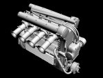 Offenhauser Engine 3D Model - FlatPyramid