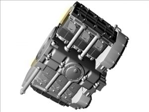 Porsche 3.2 Liter Engine 3D Model - FlatPyramid