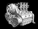 Porsche 3.2 Liter Engine 3D Model - FlatPyramid