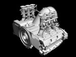 Porsche 3.2 Liter Engine 3D Model - FlatPyramid