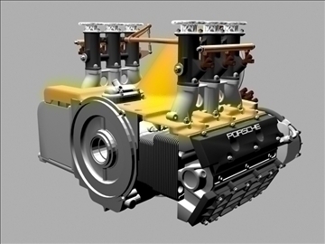 Porsche 3.2 Liter Engine 3D Model | FlatPyramid