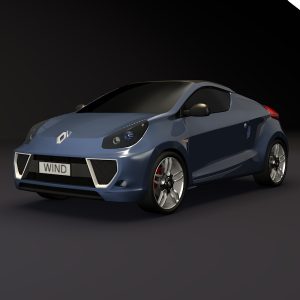 Renault Wind concept car 3D Model - FlatPyramid