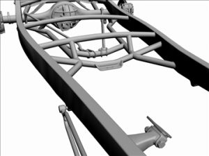 Street Rod Frame and Suspension 3D Model - FlatPyramid