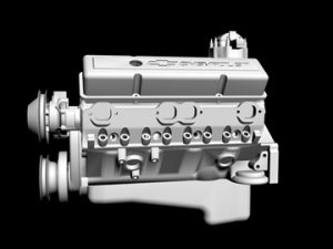 V8 Engine 3D Model - FlatPyramid