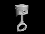 V8 Engine Rod Piston 3D Model - FlatPyramid