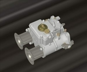 Weber DCOE Carburetor 3D Model - FlatPyramid