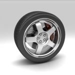 Wheel 4 3D Model - FlatPyramid