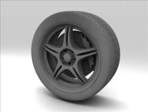 Wheel 4 3D Model - FlatPyramid