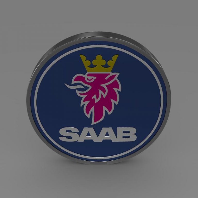 Saab Logo 3D Model - FlatPyramid