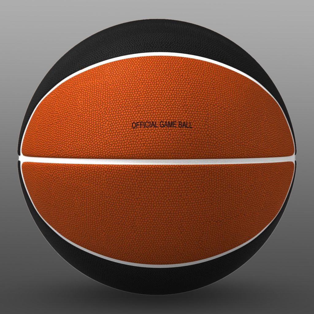 Bicolor basketball ball 3D Model - FlatPyramid