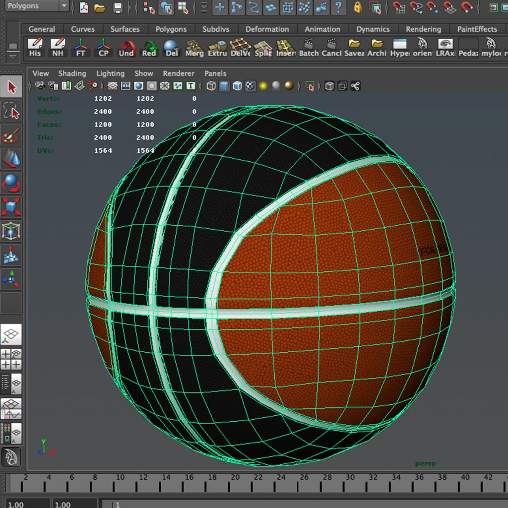 Standard basketball ball 3D Model - FlatPyramid