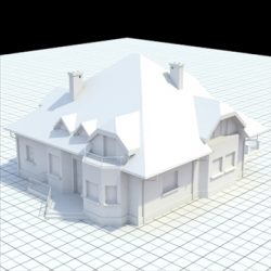Model Highly detailed single family house 16 3D Model - FlatPyramid
