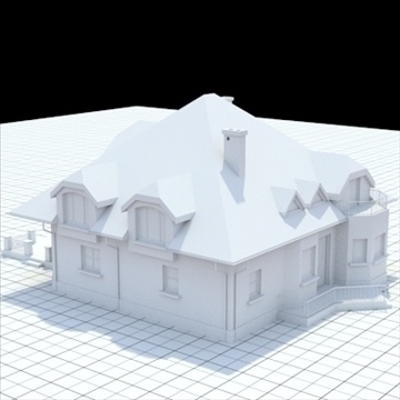 Model Highly detailed single family house 16 3D Model - FlatPyramid