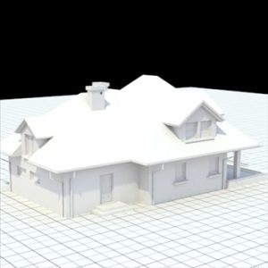 highly detailed single family house 17 3D Model - FlatPyramid