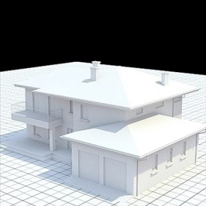 highly detailed single family house 19 3D Model - FlatPyramid