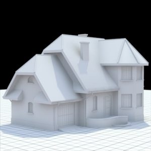 highly detailed single family house 7 3D Model - FlatPyramid