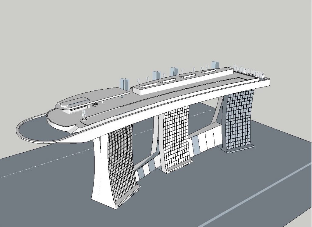 Marina Bay Sands 3D Model - FlatPyramid