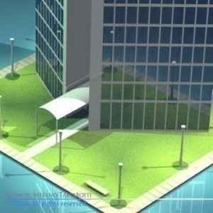 Stilizedcity-triangle building 3D Model - FlatPyramid