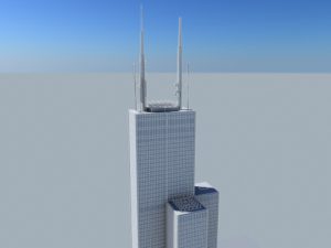 Sears Tower 3D Model - FlatPyramid