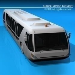 Airport bus 3D Model - FlatPyramid