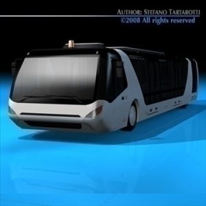 Airport bus 3D Model - FlatPyramid