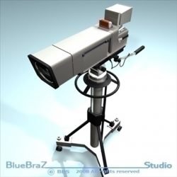 Broadcast camera 3D Model - FlatPyramid
