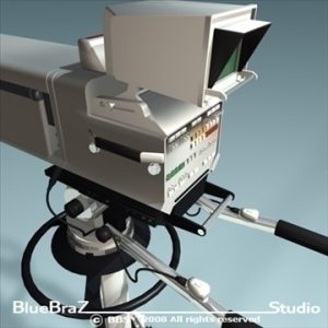 Broadcast camera 3D Model - FlatPyramid