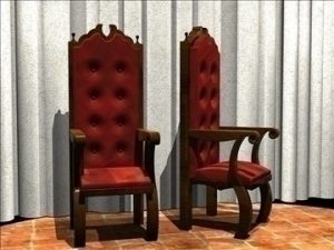 GOTHIC CHAIR 3D Model - FlatPyramid