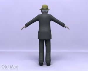 Old Man Rig 3D Model - FlatPyramid