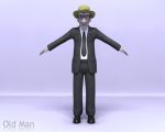 Old Man Rig 3D Model - FlatPyramid