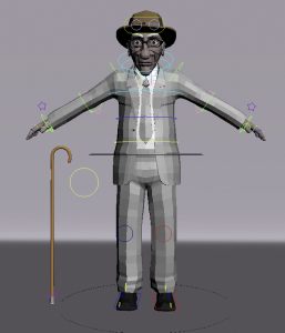 Old Man Rig 3D Model - FlatPyramid