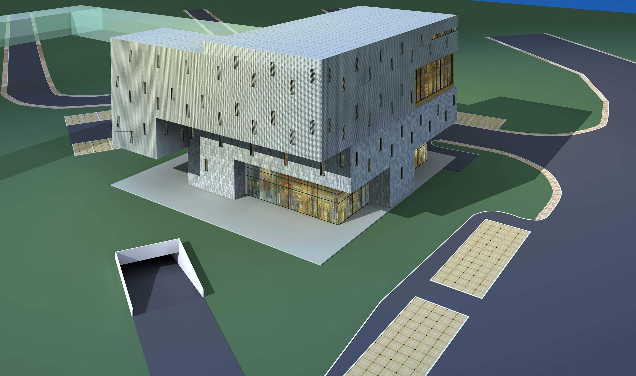 Architecture 277 3D Model - FlatPyramid