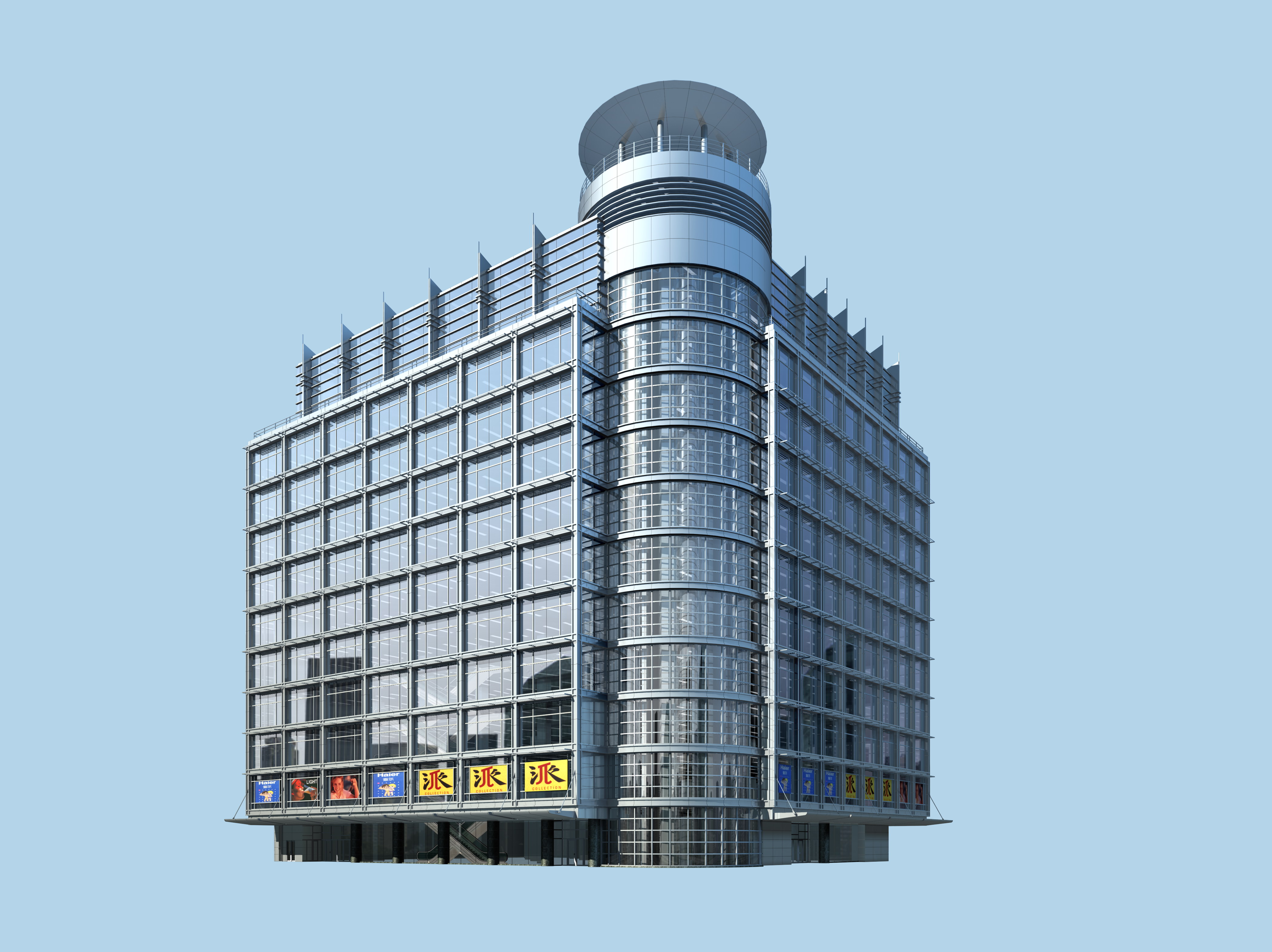 Architecture 316 3D Model - FlatPyramid