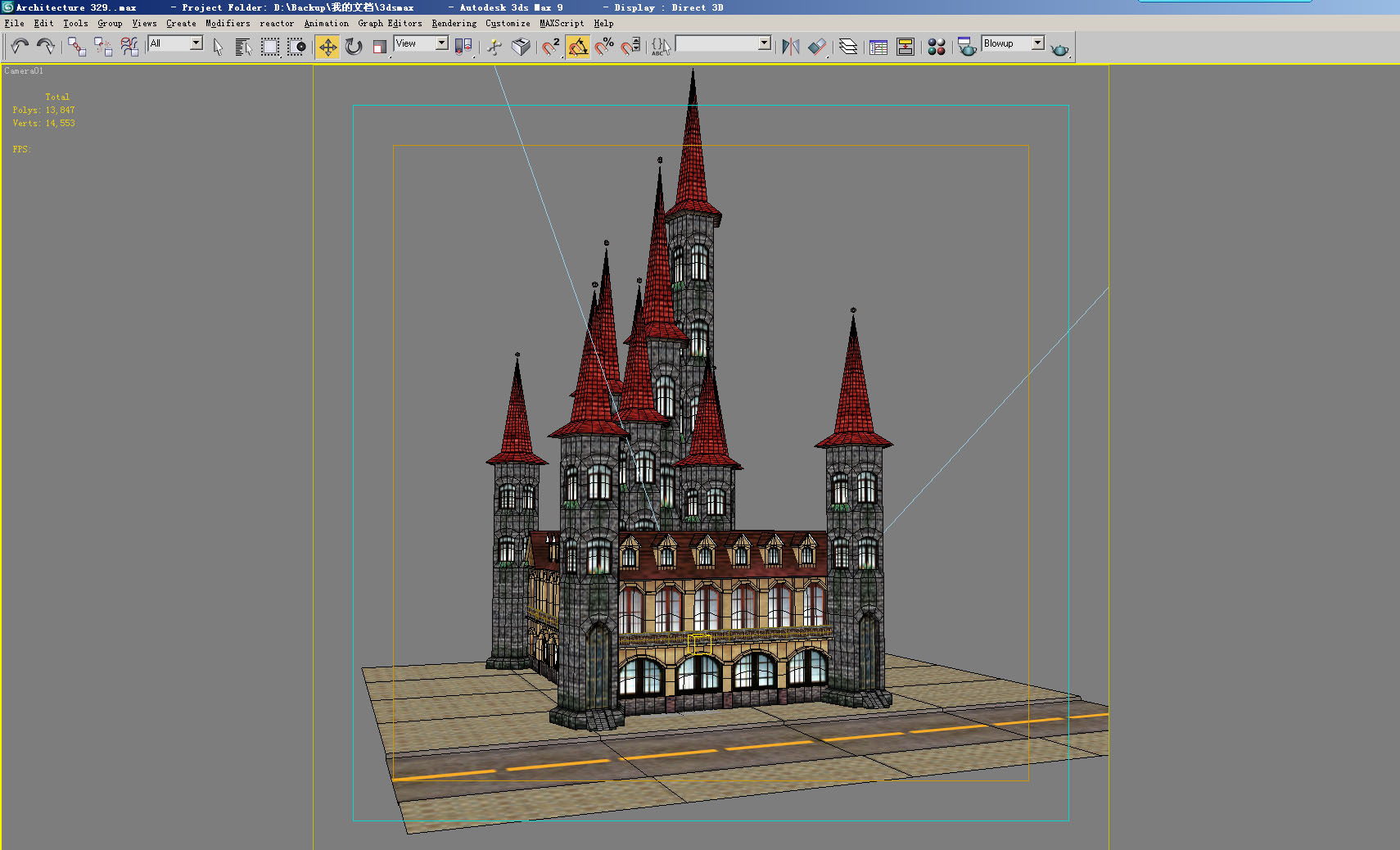 Architecture 329 3D Model - FlatPyramid